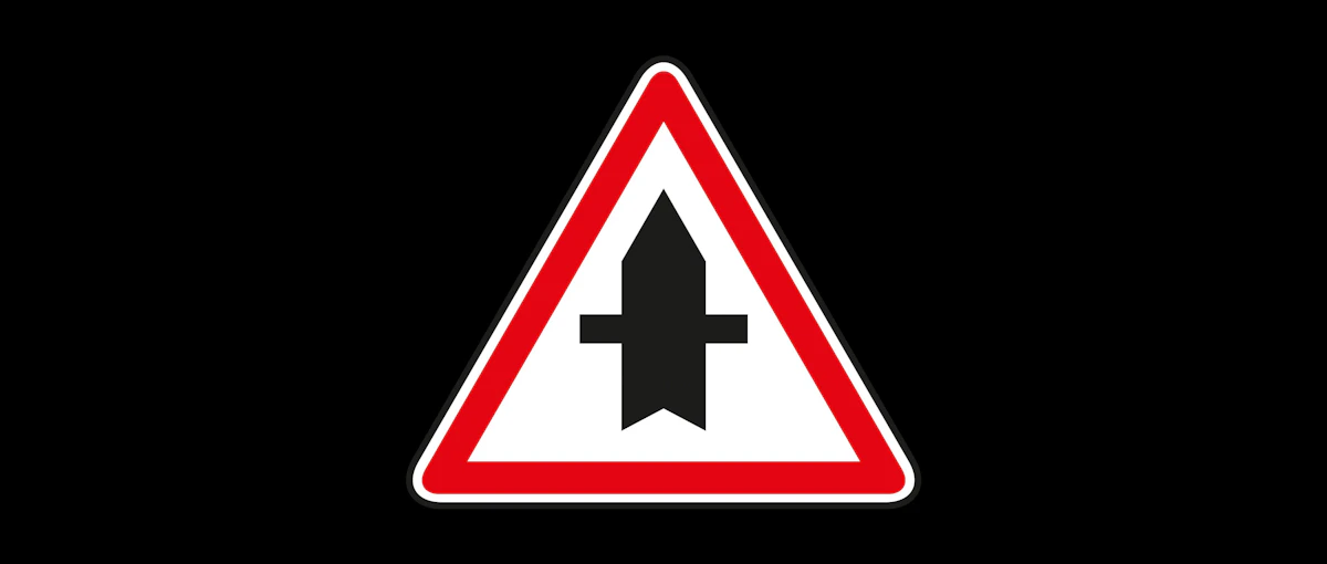 Panneau de priorité et règles - code de la route