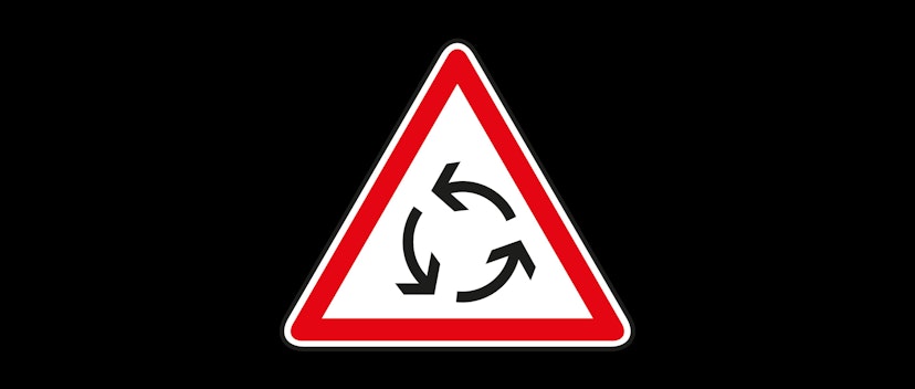 Panneau de priorité et règles - code de la route