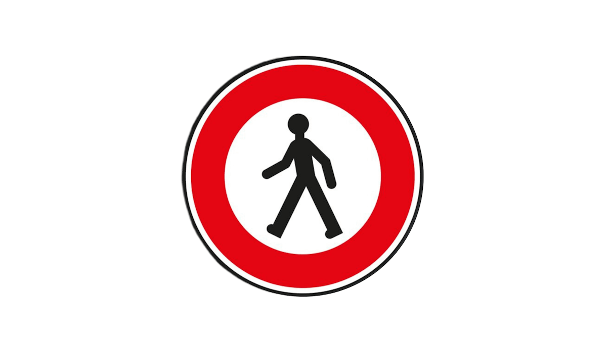 Signalisation pour les piétons : panneaux et explications